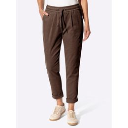 WITT Damen Cordhose mit Schlupfbund, schoko, Gr&ouml;&szlig;e 36