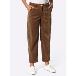 WITT Damen Cordhose mit flie&szlig;endem Fall, braun, Gr&ouml;&szlig;e 40