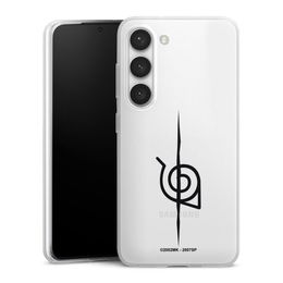 DeinDesign Galaxy S23 Handy Slim Case Silikon Handyh&uuml;lle transparent H&uuml;lle extra d&uuml;nn Konoha Sasuke Naruto Shippuden Silikon Slim Case