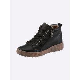 airsoft modern+ Damen Stiefelette mit Innenfutter, schwarz, Gr&ouml;&szlig;e 42