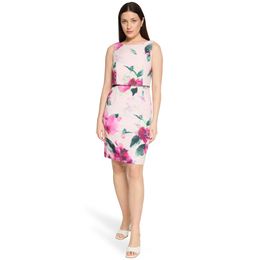 Vera Mont Kleid Damen Gr&ouml;&szlig;e 38 petrol / pastellgr&uuml;n / rosa / dunkelpink Winterkleid