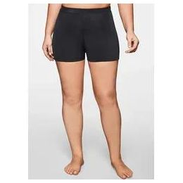 Badeshorts sheego, Damen, Gr. 58, Normalgr&ouml;&szlig;en, schwarz, Elasthan, Polyamid, Badehosen Badeshorts