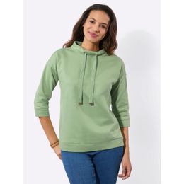 WITT Damen Sweatshirt mit &uuml;berschnittenen Schultern, eucalyptus, Gr&ouml;&szlig;e 40