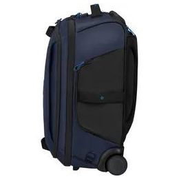 Weichgep&auml;ck-Trolley Samsonite "ECODIVER 55", Gr. B/H/T: 40cm x 55cm x 25cm 51 l, blau (blau nights), Nylon, Koffer, aus robustem Nylon, mit praktischem Seitenfach, mit Regencover