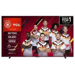 TCL QLED-Fernseher "98P81KX1", Energieeffizienz: E (A-G), schwarz, 98 &prime;&prime;, Fernseher, 144Hz, Multi-HDR, Dolby Vision, Game Master, Smart TV, Apple TV, ONKYO, Topseller