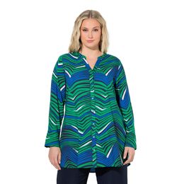 Ulla Popken Tunika Damen Gr&ouml;&szlig;e XL/XXL royalblau / dunkelgr&uuml;n / schwarz / wei&szlig;