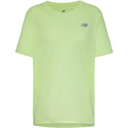 New Balance Essential Funktionsshirt Damen - Gr&ouml;&szlig;e L - gelb
