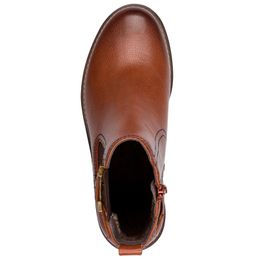 Jana Damen Stiefelette mit Zierriegel, cognac, Gr&ouml;&szlig;e 39