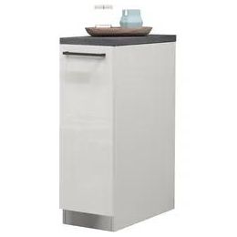 Apothekerschrank KOCHSTATION "KS-Sole,Apothekerkommode", wei&szlig; (wei&szlig; matt, wei&szlig; hochglanz, schiefer), B:30cm H:85cm T:60cm, Schr&auml;nke, Apothekerschrank, Breite/H&ouml;he 30/85 cm, Anbau-und Unterbau m&ouml;glich