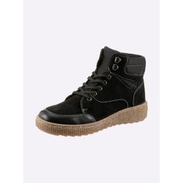 airsoft modern+ Damen Stiefelette mit Polsterung, schwarz, Gr&ouml;&szlig;e 41