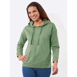 WITT Damen Sweatshirt mit Kapuze, eucalyptus, Gr&ouml;&szlig;e 38