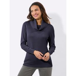WITT Damen Rollkragenpullover aus weichem Feinstrick, marine, Gr&ouml;&szlig;e 38