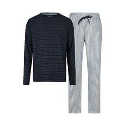 Phil & Co. Berlin Pyjama lang 'Fashionable' Herren Gr&ouml;&szlig;e M grau