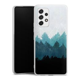 DeinDesign Galaxy A53 5G Handy Silikon H&uuml;lle Case transparent Handyh&uuml;lle Abstract Forrest Tree Silikon Case