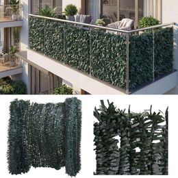 MCW Balkonsichtschutz, Sichtschutz Windschutz Verkleidung f&uuml;r Balkon Terrasse Zaun ~ 300x100cm Tanne dunkel