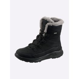 Jomos Damen Winterstiefel mit warmem Futter, schwarz, Gr&ouml;&szlig;e 39