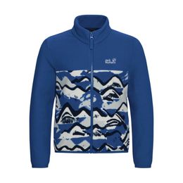 Jack Wolfskin Fleecejacke Jungen Gr&ouml;&szlig;e 116 blau / wei&szlig;