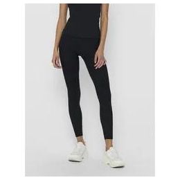 Trainingstights Only PLAY "ONPJANA HW TRAIN TIGHTS - NOOS", Damen, Gr. L (40), N-Gr, schwarz, Jersey, Obermaterial: 75% Nylon, 25% Elasthan, unifarben, skinny fit kn&ouml;chellang, Hosen, mit praktischer Handytasche