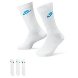 Sportsocken Nike SPORTSWEAR "U NK NSW EVERYDAY ESSENTIAL CR", Damen, Gr. XL (46/50), multi, color, Obermaterial: 97% Polyester, 3% Elasthan, Socken Sportsocken, f&uuml;r sportive Aktivit&auml;ten, mit Dri-FIT-Technologie, mit Mesh-Gewebe