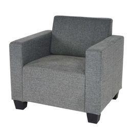 MCW Sessel Loungesessel Moncalieri, Stoff/Textil ~ grau
