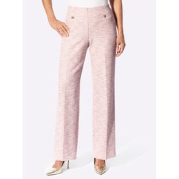 WITT Damen Marlene-Hose in Boucl&eacute;-Qualit&auml;t, rosenholz, Gr&ouml;&szlig;e 36
