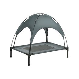PawHut Hundeliege Outdoor mit Dach L61 x B46 x H62 cm | Gr.: S