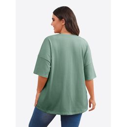 Imily Bela T-Shirt Damen Gr&ouml;&szlig;e 4XL gr&uuml;n