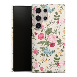 DeinDesign Galaxy S24 Ultra Handy Premium Case Smartphone Handyh&uuml;lle Schutzh&uuml;lle matt Ornament Flowers Vintage Premium Case