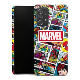 DeinDesign Galaxy A52s 5G Handy Premium Case Smartphone Handyh&uuml;lle Schutzh&uuml;lle matt Muster Comic Marvel Premium Case