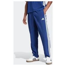 Sporthose Adidas SPORTSWEAR "ESSENTIALS 3-STREIFEN STANFORD OPEN HEM", Herren, Gr. M, N-Gr, blau (dunkelblau, wei&szlig;, normal, gr.), Obermaterial: 100% Polyester, Hosen Sporthose, f&uuml;r vielseitige Aktivit&auml;ten, weiches Material, mit Kordelverschluss