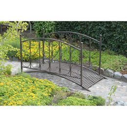 Garden Pleasure Gartenbr&uuml;cke 'Taupo' Metall schwarzbraun 81,5 x 94,5 x 120,5 cm