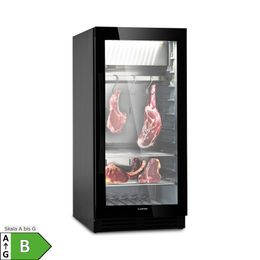 Klarstein Steakhouse Pro 233 Onyx Fleischreifeschrank 1 Zone 233 L 1-25&deg;C Touch Panorama Schwarz