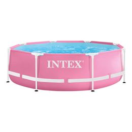 Intex 28290ND - Pink Metal Frame Pool (244x76cm) Swimmingpool Planschbecken