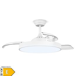 Klarstein AirFold Smarter Deckenventilator Einziehbare Fl&uuml;gel Dimmbares LED-Licht Smart