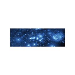 MCW LED-Bild, Leinwandbild Wandbild Leuchtbild, Timer MVG-zertifiziert ~ 120x40cm Sternenhimmel