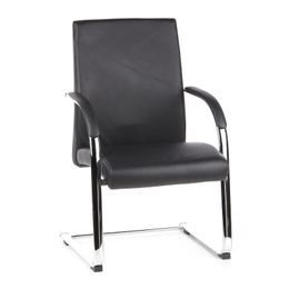 hjh OFFICE Freischwinger BAROLO V Leder mit Armlehnen