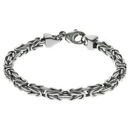 Armband ZEEme "Silber 925 poliert K&ouml;nigskette 5mm breit", wei&szlig;, Armb&auml;nder, Damen, 19cm, Silber 925 (Sterlingsilber), gl&auml;nzend, Armband