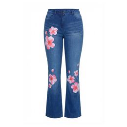 Angel of Style Jeans Damen Gr&ouml;&szlig;e 32/34 dunkelblau / rosa