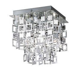 REALITY TRIO Deckenleuchte RL150, Deckenlampe, chrom 24x24cm