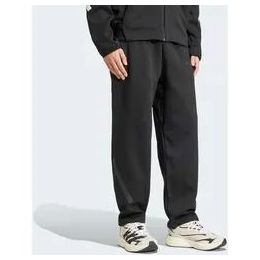 Sporthose Adidas SPORTSWEAR "Adidas Z.N.E. OPEN-HEM", Herren, Gr. L, N-Gr, schwarz (schwarz, normal, gr.), Obermaterial: 57% Polyester, 43% Baumwolle, Hosen Sporthose
