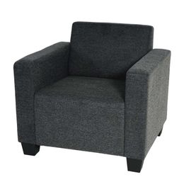 MCW Sessel Loungesessel Moncalieri, Stoff/Textil ~ anthrazit-grau
