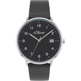 s.Oliver Uhr Damen Gr&ouml;&szlig;e One Size schwarz / wei&szlig;