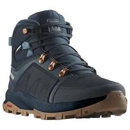Wanderschuh Salomon "OUTCHILL THINSULATETM CLIMASalomonTM WATERPROOF", Damen, Gr. 37, grau (carbon), Synthetik, Textil, Schuhe Wanderschuh, wasserdicht