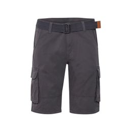 Cargoshorts INDICODE "Cargoshorts IDCosta", Herren, Gr. L, N-Gr, grau (dunkelgrau), Obermaterial: 100% Baumwolle CO., Hosen Cargoshorts