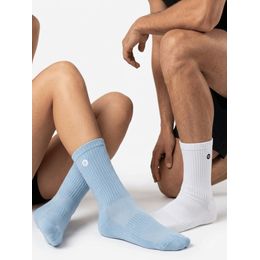 Qolonia Socken Herren Gr&ouml;&szlig;e 43/46 hellblau