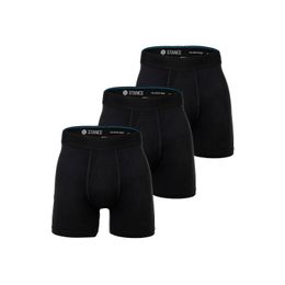 Boxershorts Stance "Boxershort Boxer Brief 3er Pack", Herren, Gr. XL, schwarz, Obermaterial: 47% Baumwolle CO. 47% Modal CMD. 6% Elasthan EL., Unterhosen Boxershorts