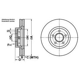 ATE Bremsscheibe 24.0125-0202.1 vorne rechts links bel&uuml;ftet 300mm f&uuml;r FORD DV61-1125-CA 1825134