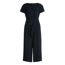 Jumpsuit Betty Barclay "Jumpsuit mit Eingrifftaschen", Damen, Gr. 44, EURO, blau (dunkelblau), Obermaterial: 96% Polyester PES. 4% Elasthan EL., Overalls Jumpsuit