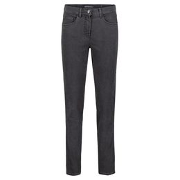 Stretch-Hose Betty Barclay "Stretch-Hose mit elastischem Bund", Damen, Gr. 34, EURO, grau (grau denim), Obermaterial: 81% Baumwolle CO. 17% Polyester PES. 2% Elasthan EL., Hosen Stretch-Hose