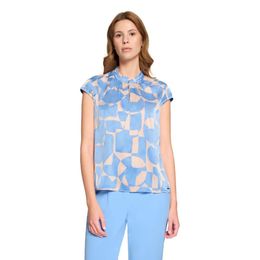 BETTY & CO BETTY & CO Bluse in blau beige | Gr.: 46